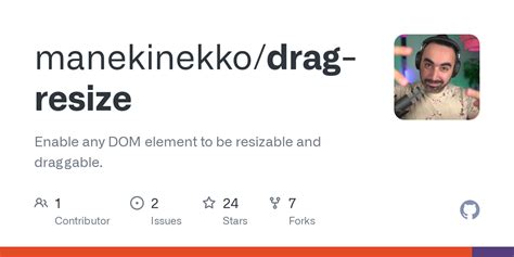 Github Manekinekkodrag Resize Enable Any Dom Element To Be Resizable And Draggable