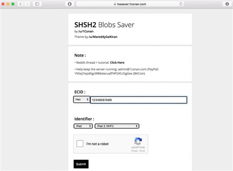 How To Save Your Shsh2 Blobs Online With Tss Saver