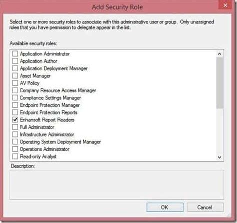 Create A Sccm Report Reader Ad Security Group And Import Security Role Recast