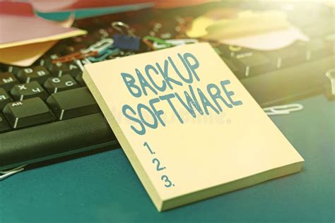 Conceptual Caption Backup Software Concept Meaning Create Extra Exact Copies Of Files Or Entire