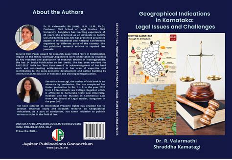 Geographical Indications In Karnataka Legal Issues And Challenges Jupiter Publications Consortium
