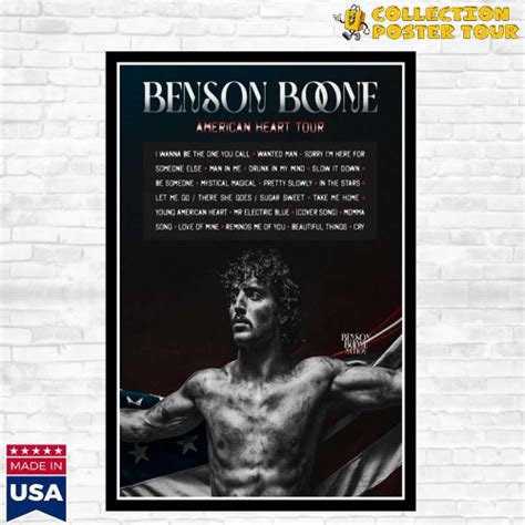 Stream Benson Boone American Heart Tour 2025 Poster By