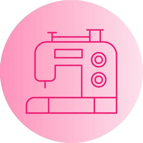 Sewing Machine Gradient Circle Icon 47474126 Vector Art At Vecteezy