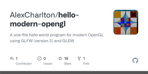 Github Alexcharltonhello Modern Opengl A One File Hello World
