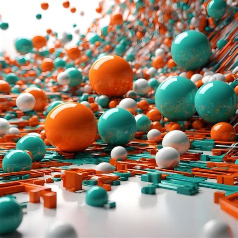 Premium Photo Geometrical Shapes Abstract Elements Background Ai