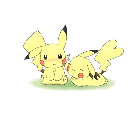 Female Pikachu And Male Pikachu