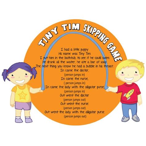 Tiny Tim Skipping Game Sign