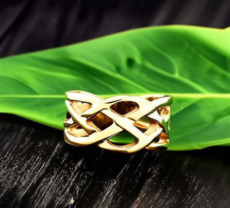 Brass Claddagh Ring Irish Love Loyalty Friendship Jewelry Celtic