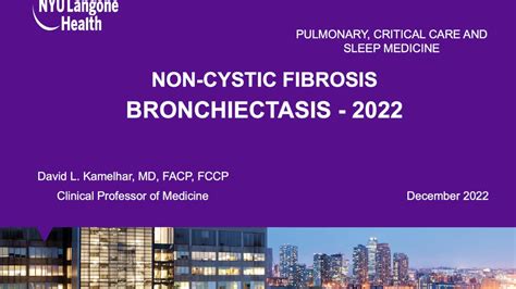 Current Guidelines And Recommendations For Multimodal Management Of Non Cystic Fibrosis