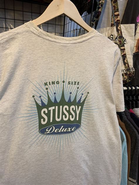 Vintage Vintage 90s Stussy Deluxe Stussy Crown Tshirt Grailed