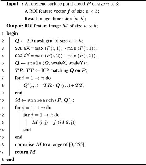 algorithm 1 construct roi feature image download scientific diagram
