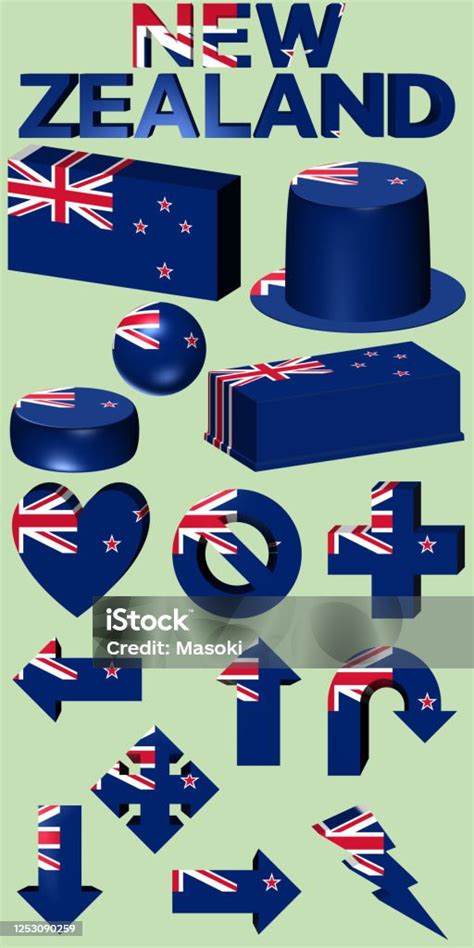 뉴질랜드 국기 3d 텍스트 및 모양 0명에 대한 스톡 벡터 아트 및 기타 이미지 0명 3차원 형태 국가 지리적 지역 Istock