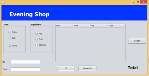 Restaurant Simple Pos In Java Tutusfunny