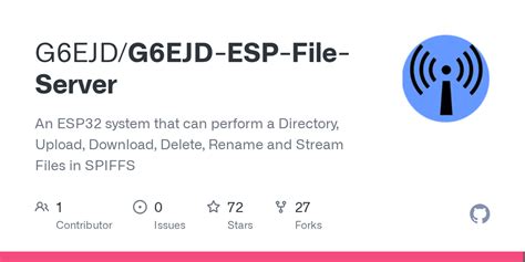 Github G6ejdg6ejd Esp File Server An Esp32 System That Can Perform