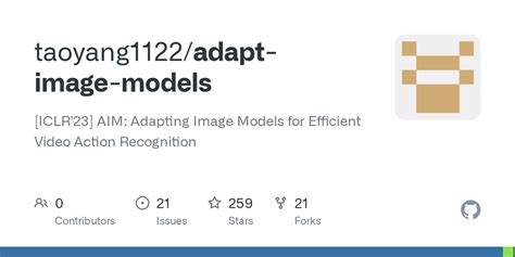 GitHub Taoyang Adapt Image Models ICLR AIM Adapting Image Models For Efficient