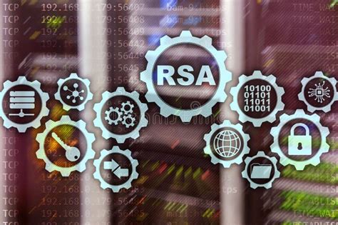 RSA Rivest Shamir Adleman Cryptosystem Cryptography And Network Security Stock Illustration