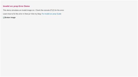 Fix Nextjs Error Invalid Src Prop In Nextimage 2025 Guide