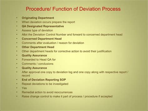 Deviation Control System Ppt
