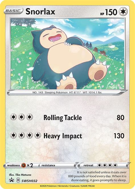 Snorlax Swsh032 Swsh Sword And Shield Promo Cards Pokemon