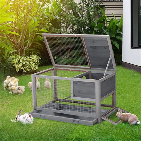 Yyao Large Rabbit Cage Indoor Outdoor Compartment Rabbit Cage With