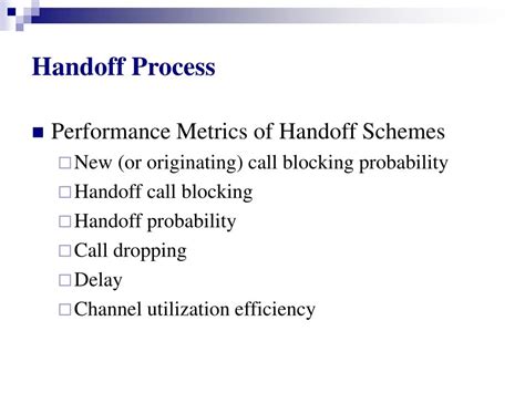 Ppt Handoff Prioritization And Decision Schemes In Wireless Cellular Networks A Survey