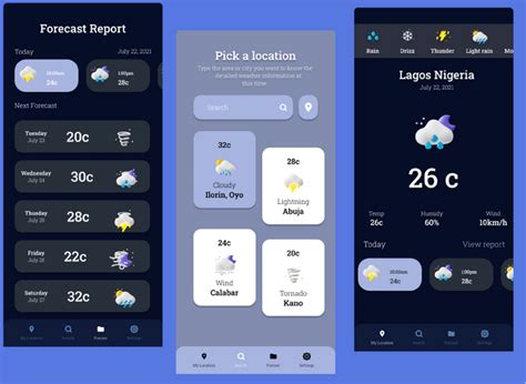 weather app | Figma