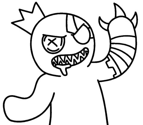 Rainbow Friends Kleurplaten Gekleurde Pagina S