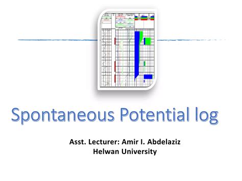 Sp Log Well Logging Pdf