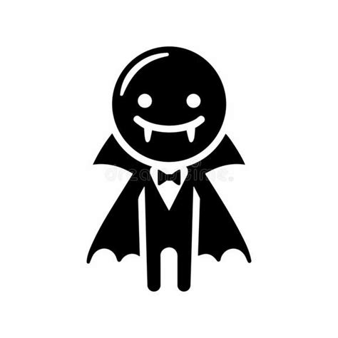 Vampire Icon Stick Figure Stickman Isolated Stock Vector Illustration
