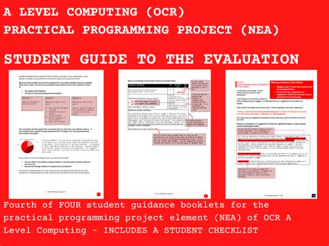 A Level Computing Nea Evaluation Guide Teaching Resources