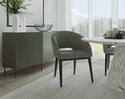 Thatcher Dining Armchair Black Sunpan Trading And Importing Inc