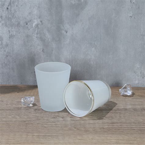 Small Translucent Colorless Frosted Glass Glass Cup Manufacturer Custom Glass Cup Manufacturers