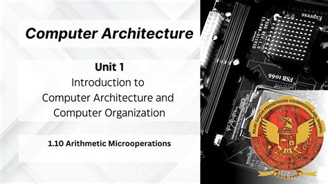 110 Arithmetic Microoperations Unit 1 It402 Computer