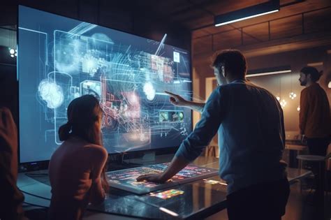 Premium Photo Closeup Of A Team Collaborating On A Project Generative Ai