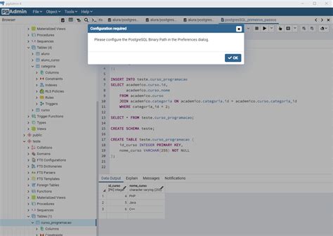 ImportaÇÃo Com Erro Postgresql Comandos Dml E Ddl Alura Cursos