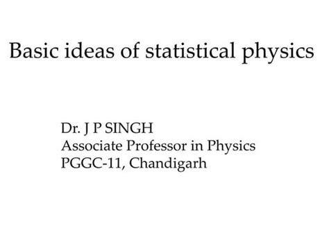Exam 1 Of Statistical Physics Pdf