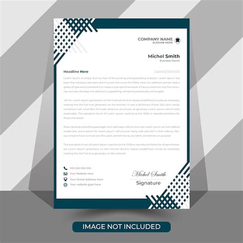 Premium Vector Latter Head Design