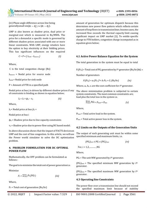 Congestion Management In Deregulated Power System By Using Facts Devices Pdf Computer