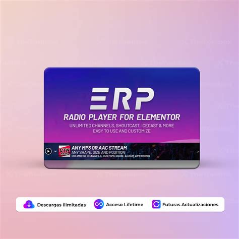 erplayer radio player for elementor the toolbox gpl club
