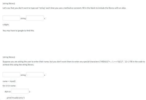Solved String Library Let S Say That You Don T Want To Chegg Com