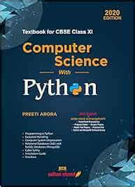 Computer Science With Python Textbook For Cbse Class As Per Curriculum Preeti