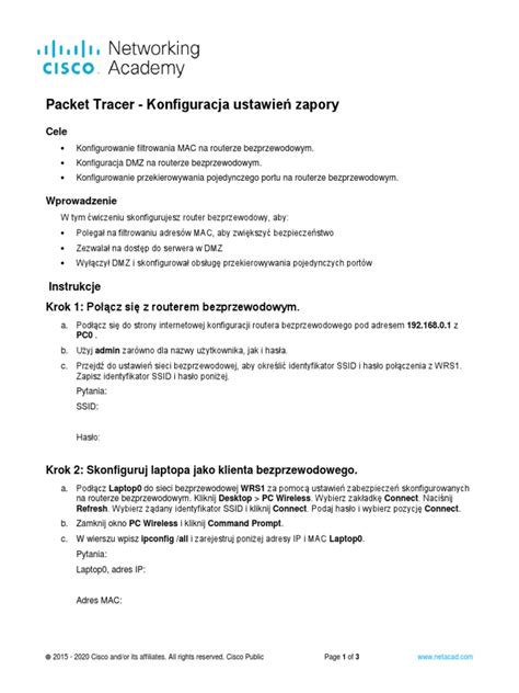 6147 Packet Tracer Configure Firewall Settings Pdf