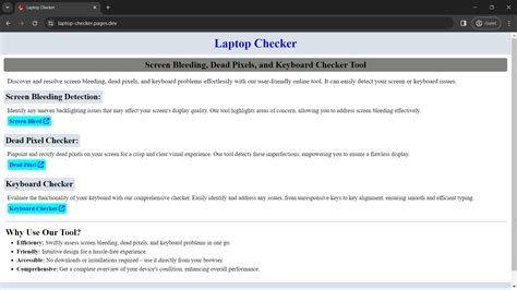 GitHub RitwikRkk Laptop Checker A Free Online Tool To Quickly Identify And Address Screen