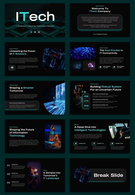 Itech It Solution And Technology Powerpoint Template