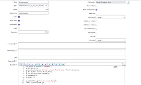 Create Incident Ui Action Servicenow Community