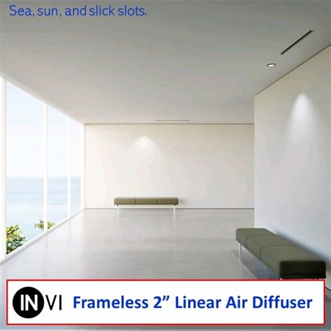 Frameless 2 Linear Air Diffuser By Invi Air For An Air Diffuser To Be
