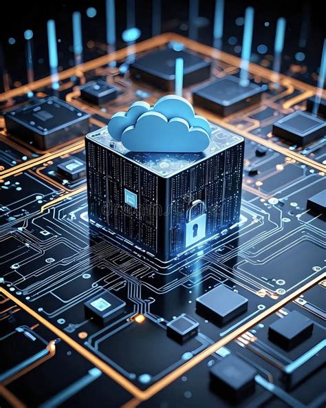Cloud Computing Concept Graphic Design Stock Illustration Illustration Of Security Business