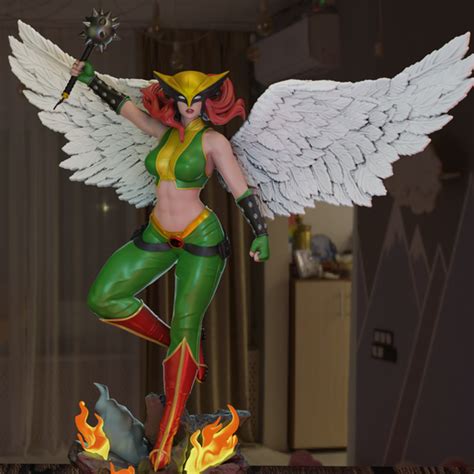 3d File Hawkgirl 🎨 ・3d Printable Model To Download・cults
