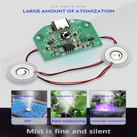 Dual Spray Atomization Module Usb Humidifier Driving Circuit Board