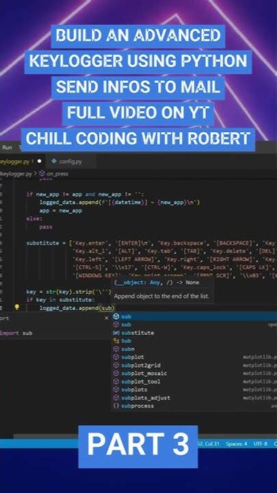 Build An Advanced Keylogger Using Python And Send Information To Your